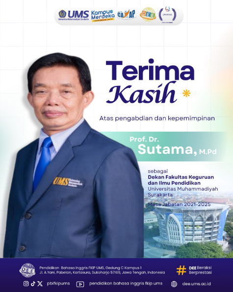 Dekan FKIP UMS periode 2021–2025 – Pendidikan Bahasa Inggris